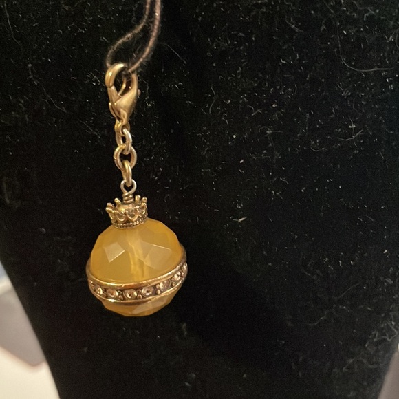 Pilgrim | Jewelry | Vintage Charm Stamped Pilgrim Yellow Faceted Bead ...